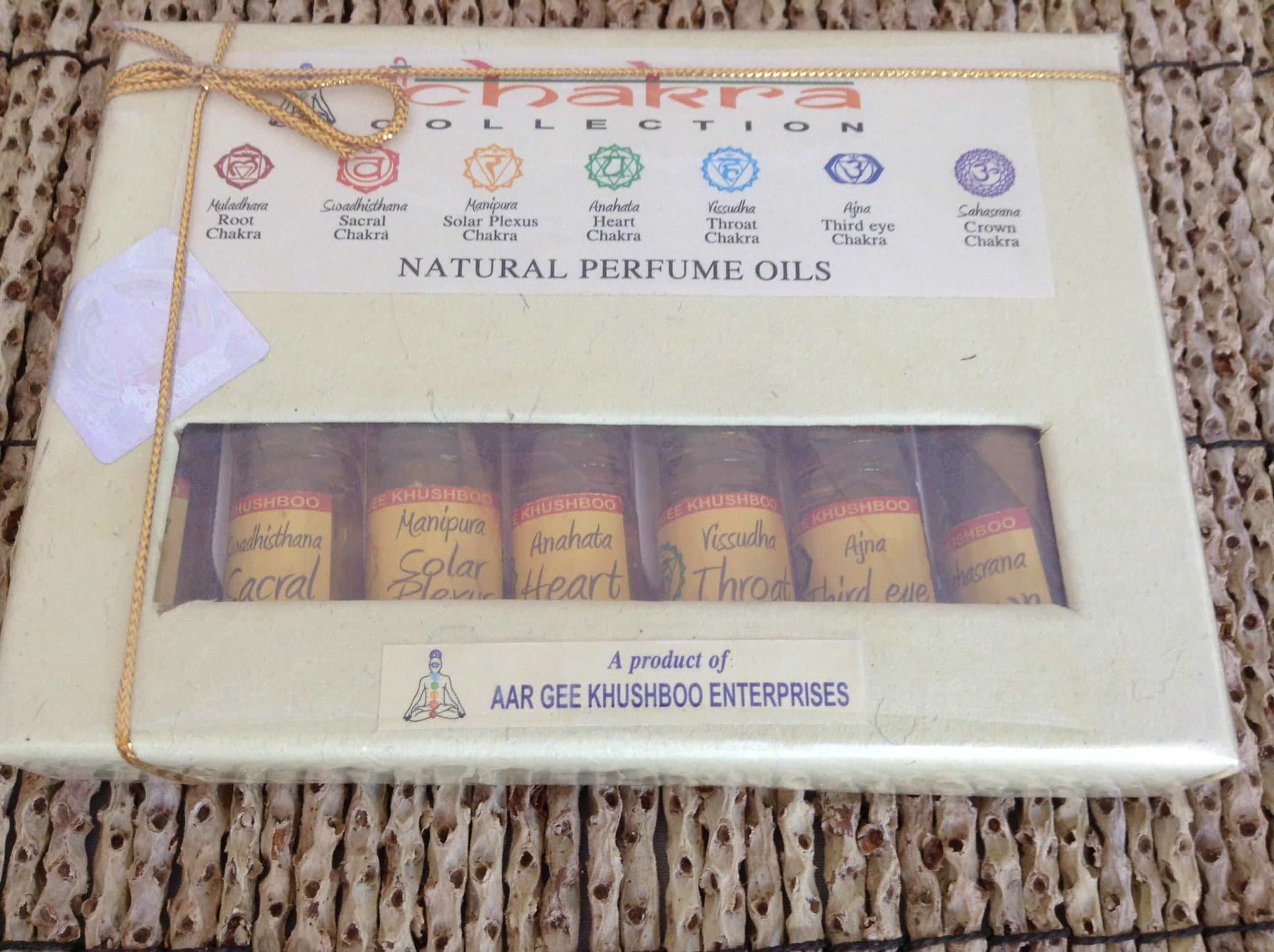 Óleos perfumados naturais indianos Chakra Collection – Bazar Indiano
