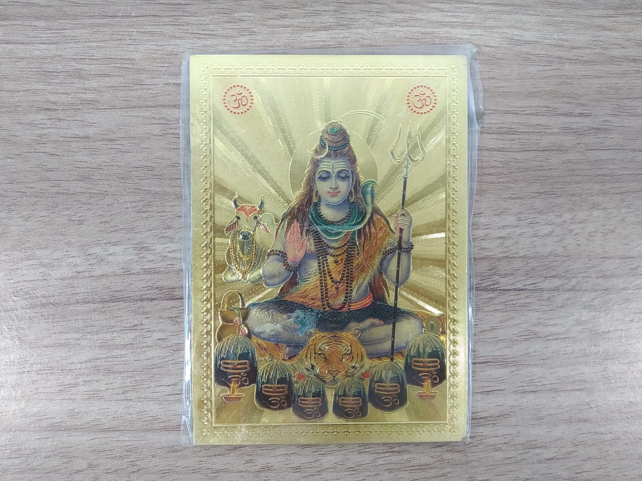 Ímã de geladeira dourado - Shiva II – Bazar Indiano