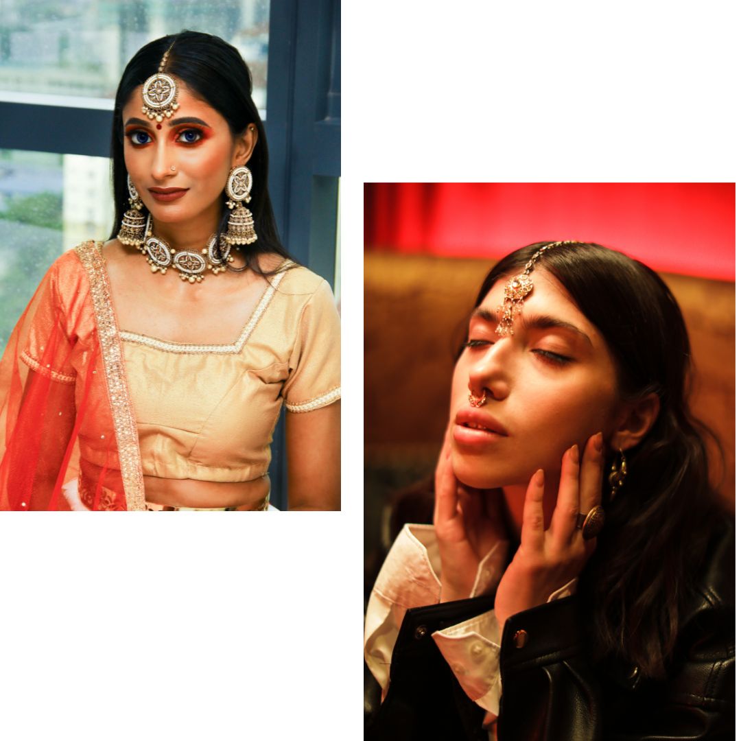 Tikka para enfeitar o centro da testa com pedrarias – Bazar Indiano