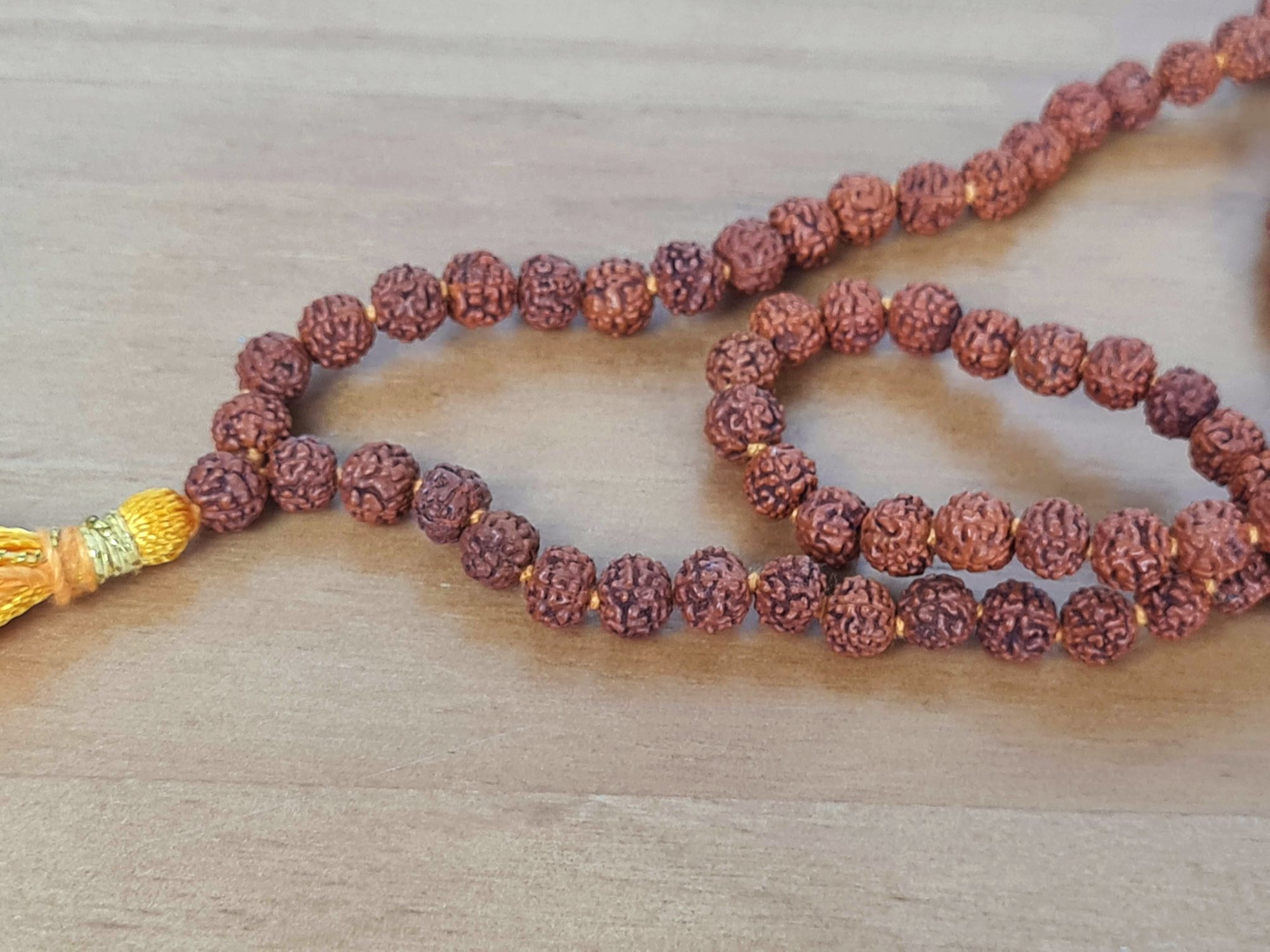 Japamala de sementes de Rudraksha semente de 6mm – Bazar Indiano